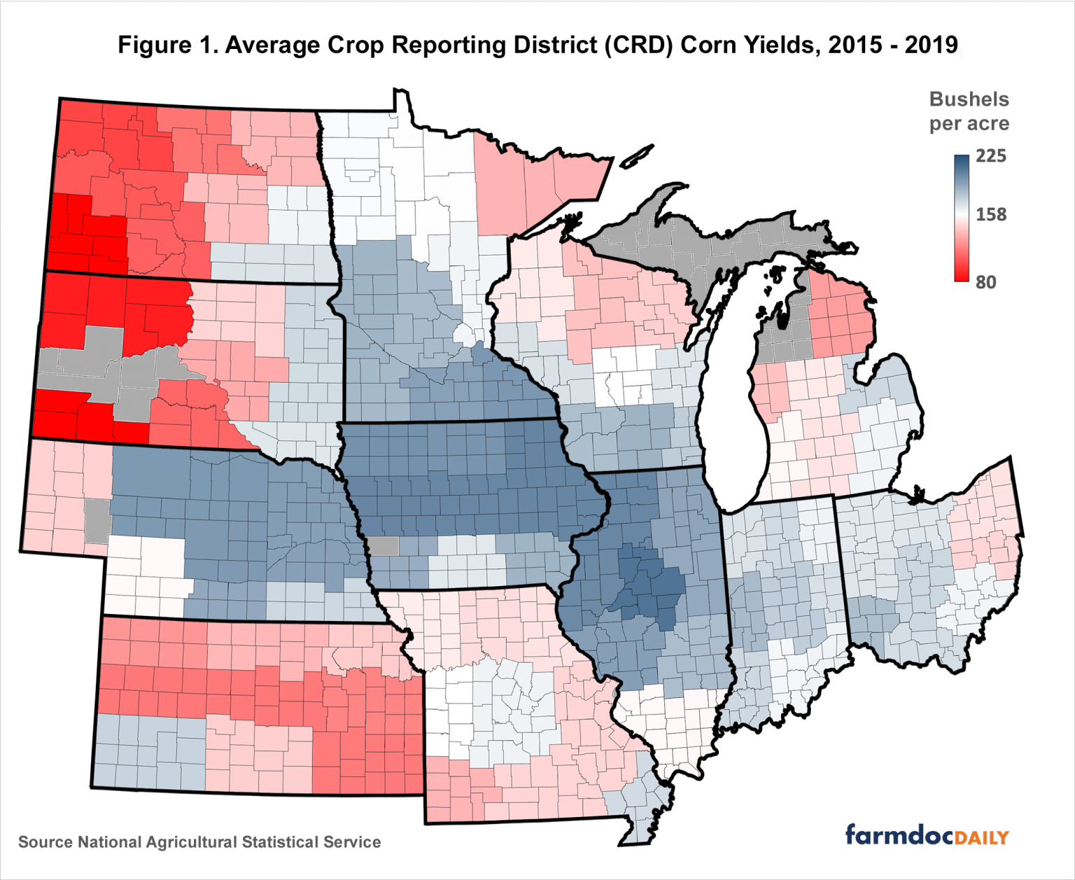 Average Corn and Soybean Yields Across the Midwest - farmdoc daily