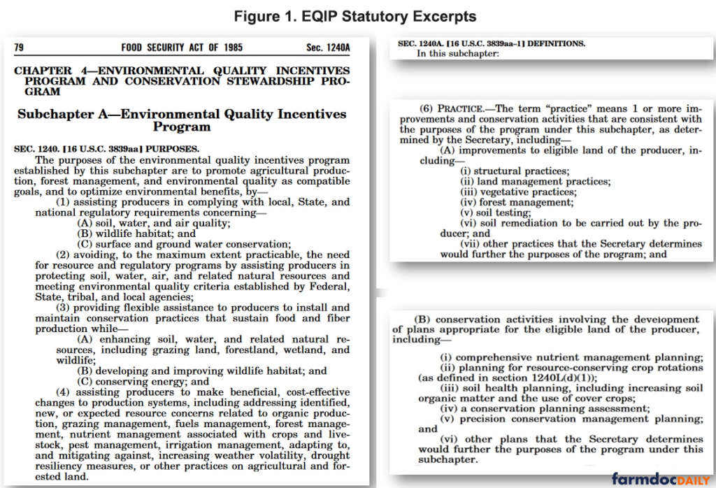 A View of the Farm Bill Through Policy Design, Part 1: EQIP - farmdoc daily